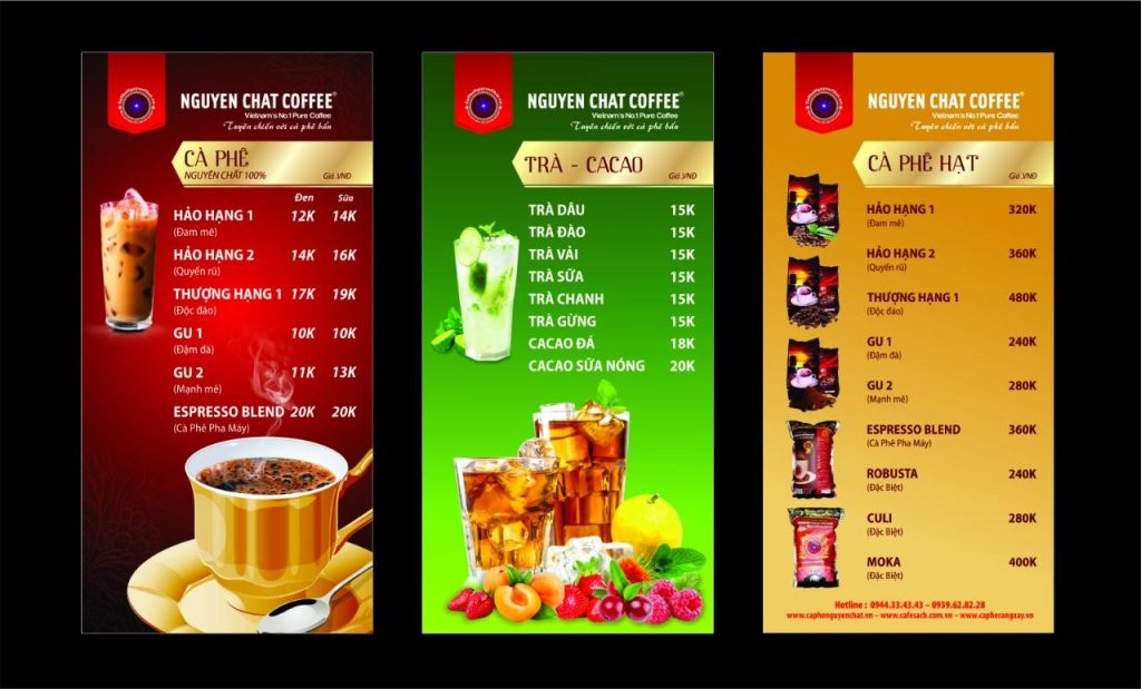 Trang trí menu quán cafe như thế nào để hút khách?